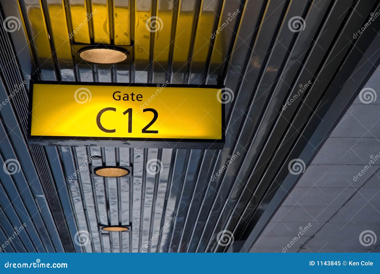 Airport Boarding Gate Sign stock image. Image of holding - 1143845