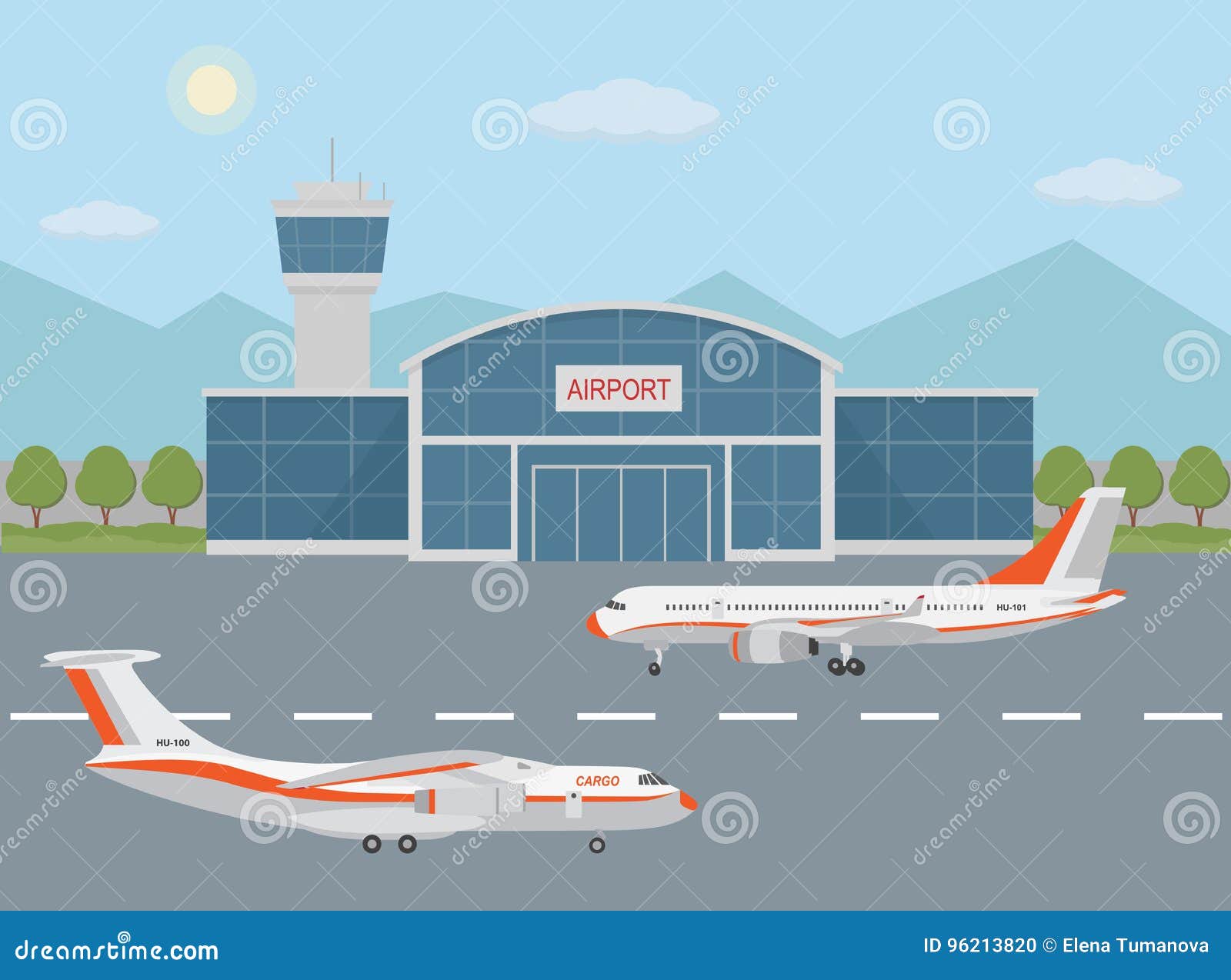 Airport Runway Stock Illustrations – 1,927 Airport Runway Stock ...