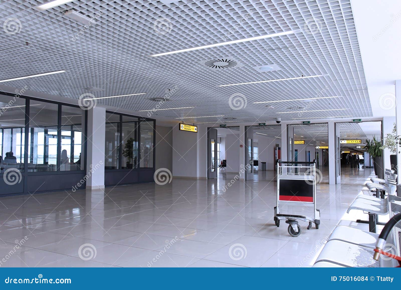 Airport building interior stock photo. Image of inside - 75016084