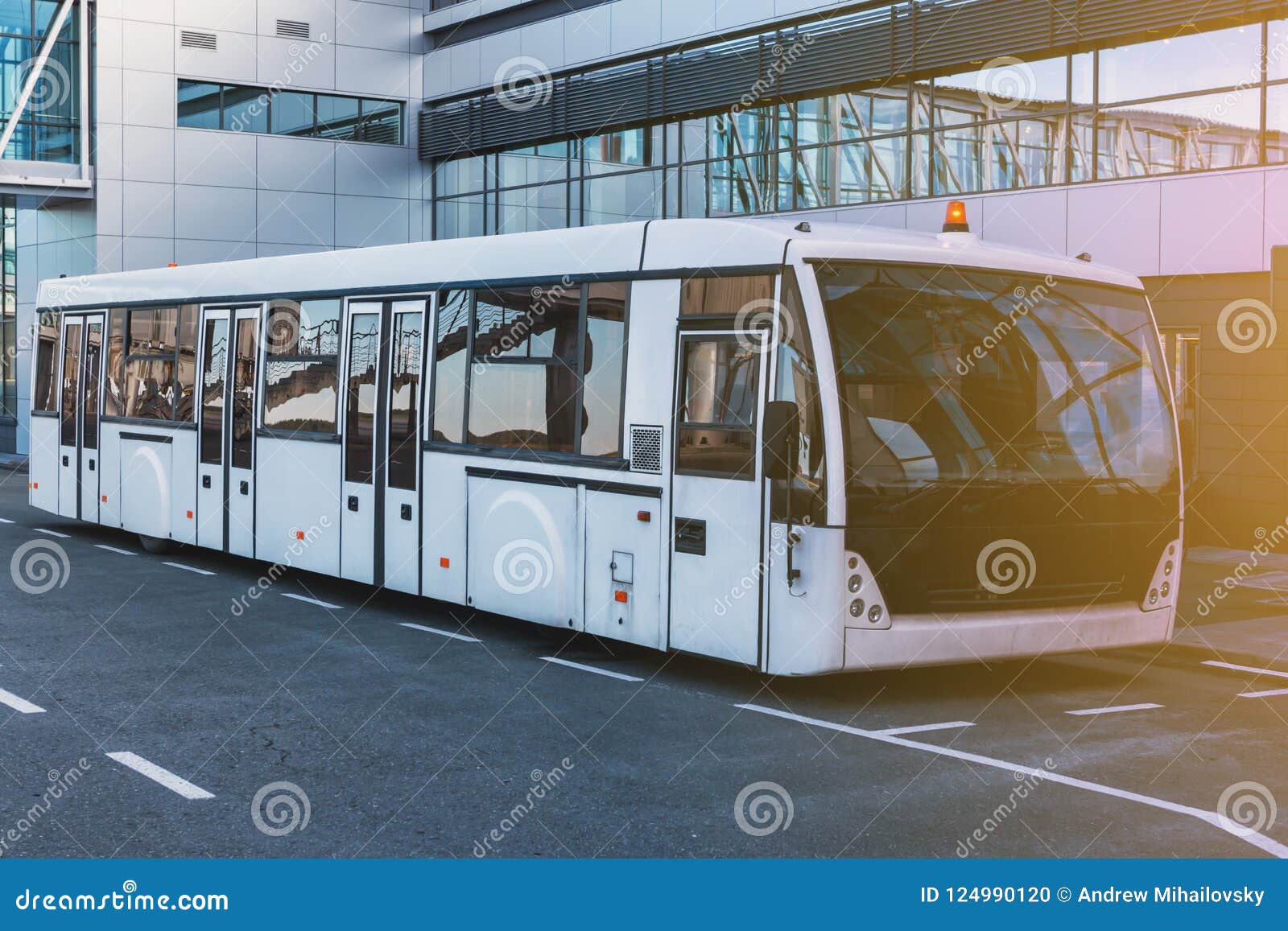 Airport Bus Near the Terminal Stock Photo - Image of machine, modern ...