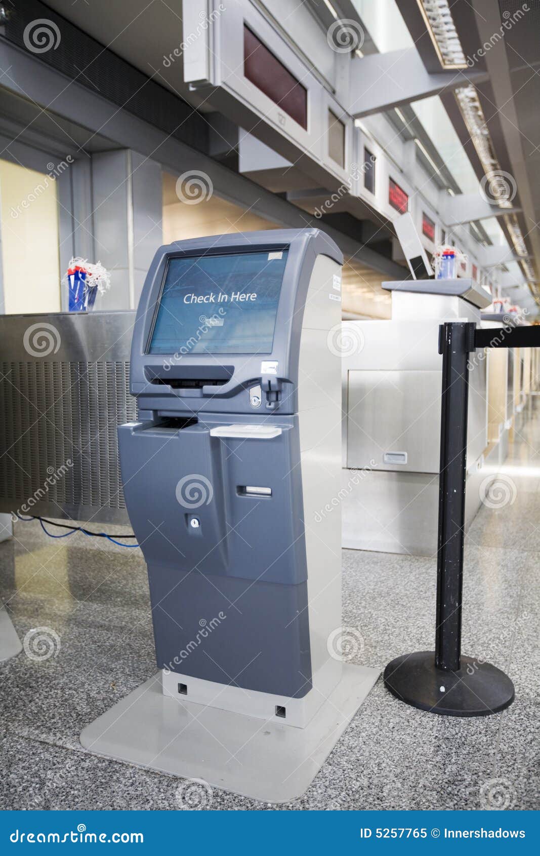 Airport check-in stock image. Image of self, counter, travel - 5257765