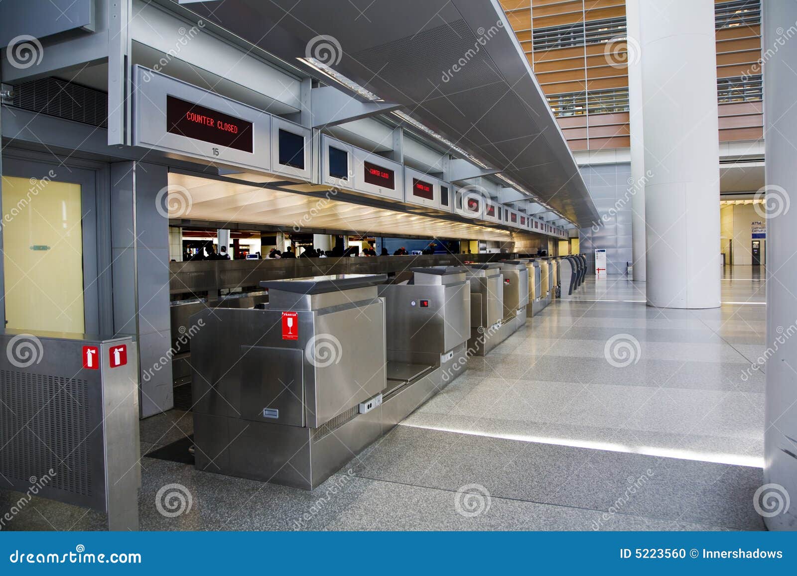 Airport check-in counter stock photo. Image of california - 5223560