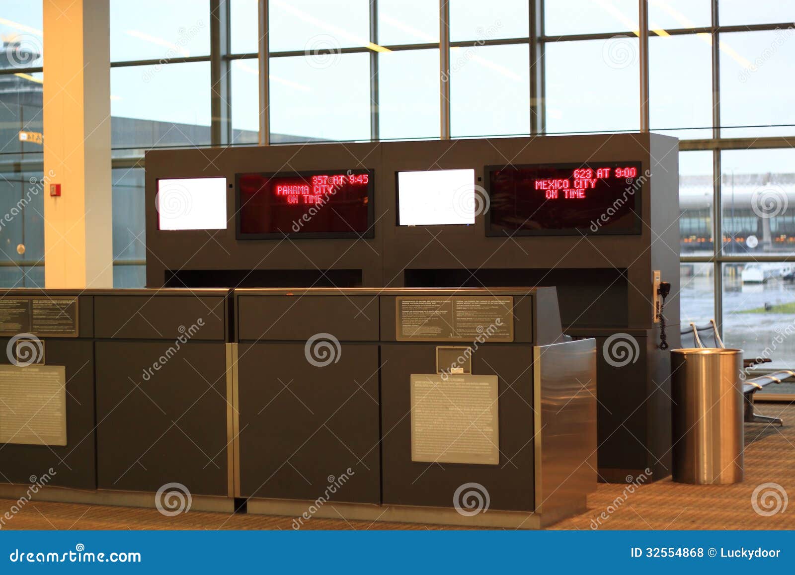 Airport Boarding Gate Counter