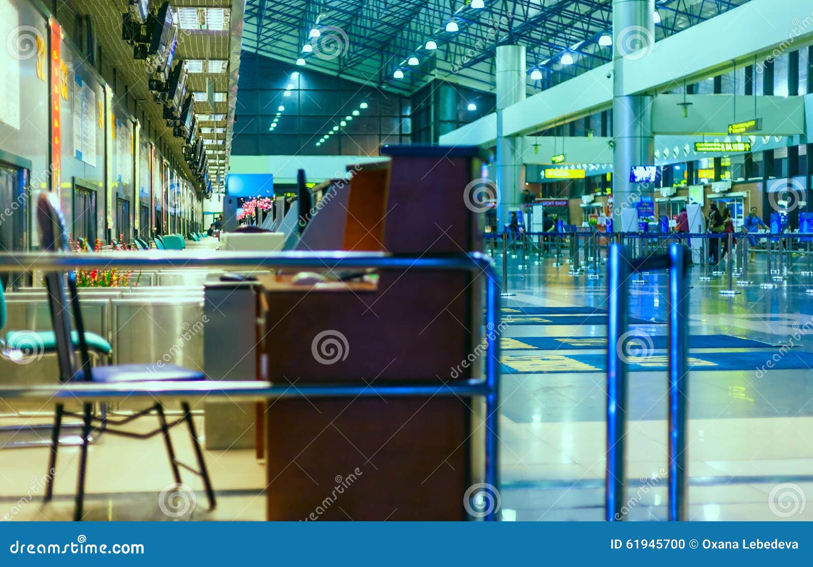 Airport Check in Desk stock photo. Image of desk, east - 61945700