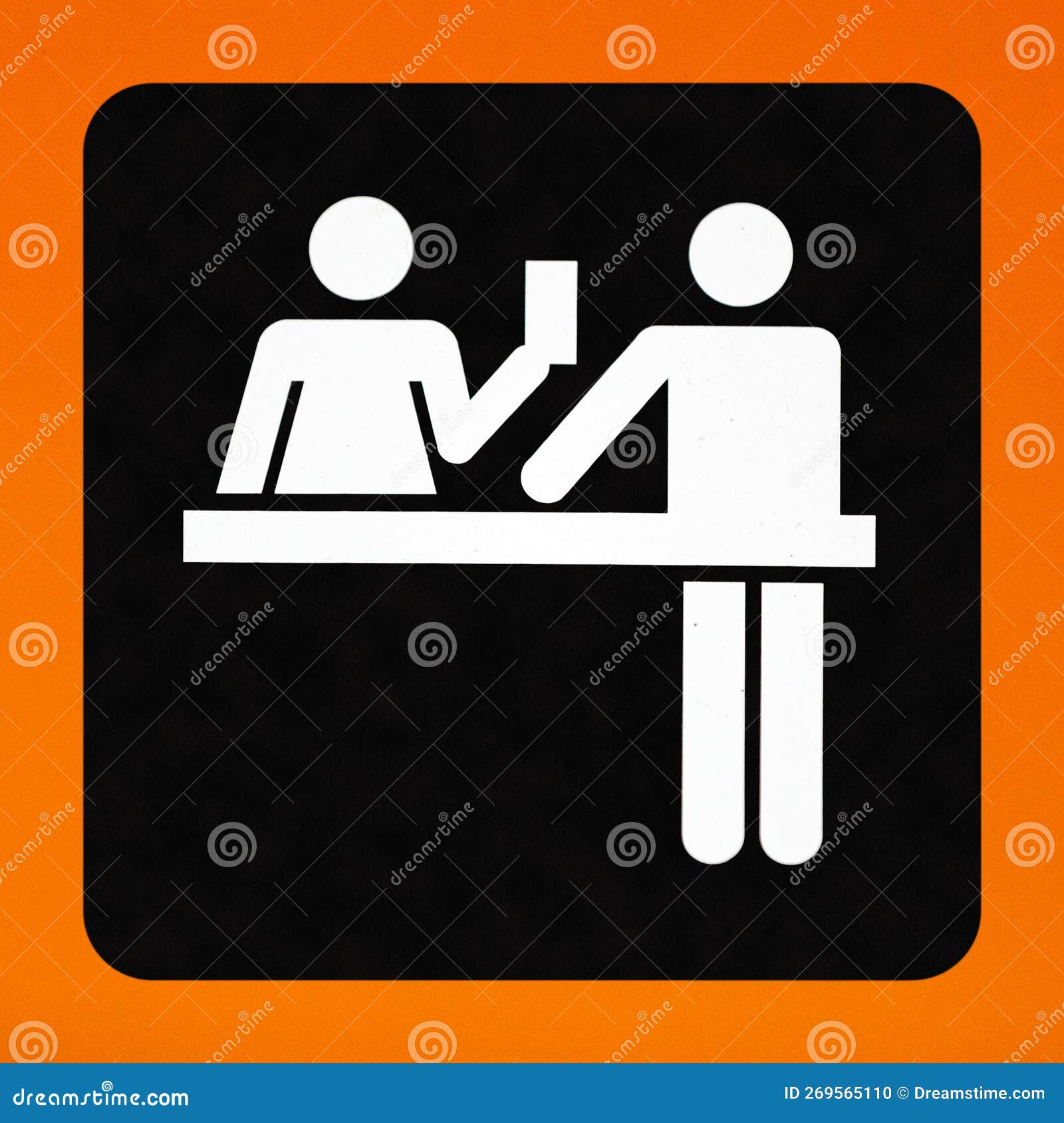 Airport check in sign stock illustration. Illustration of symbol ...