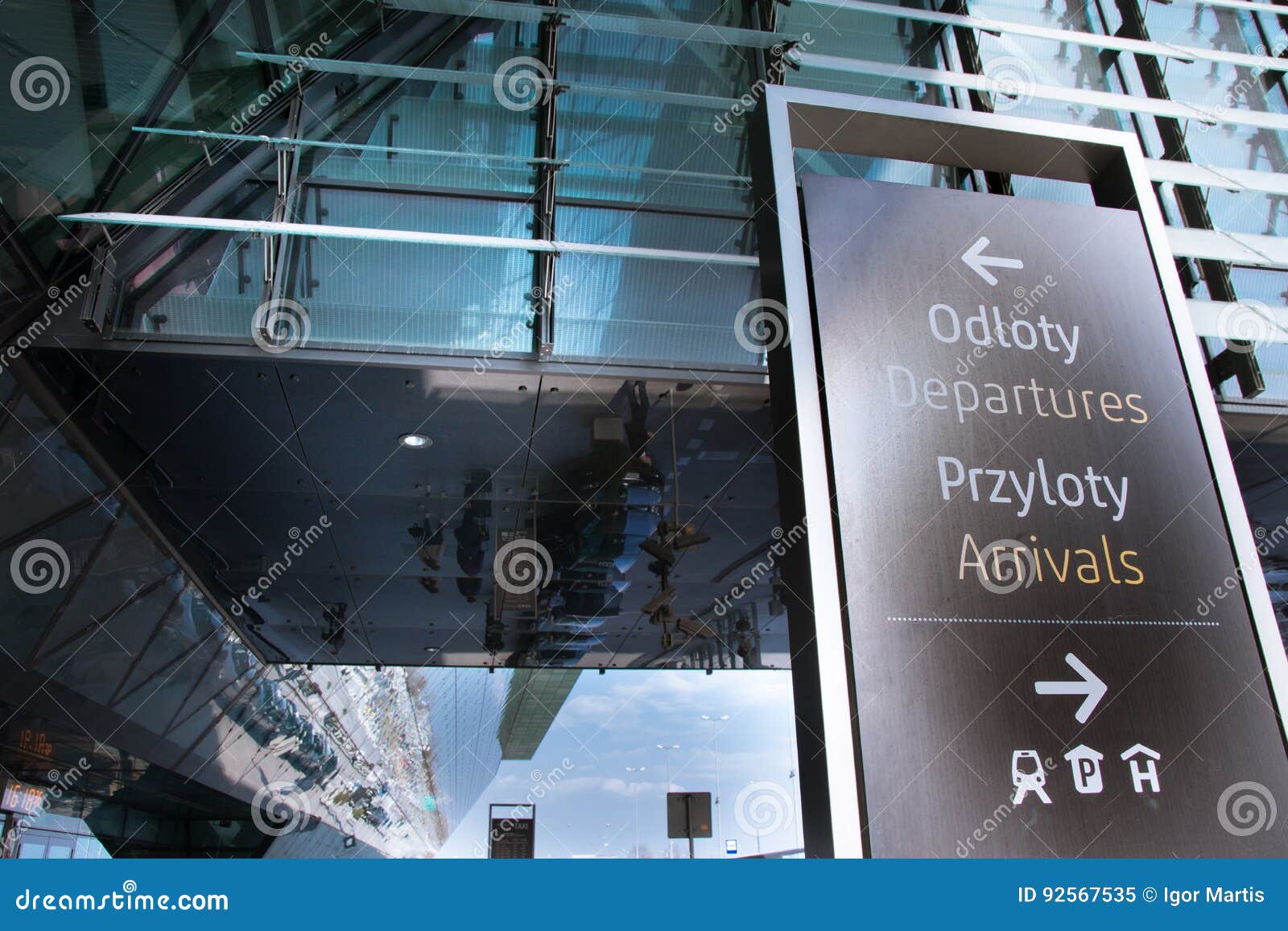 Airport Checkin and Gate Signage Stock Image - Image of moving, motion ...