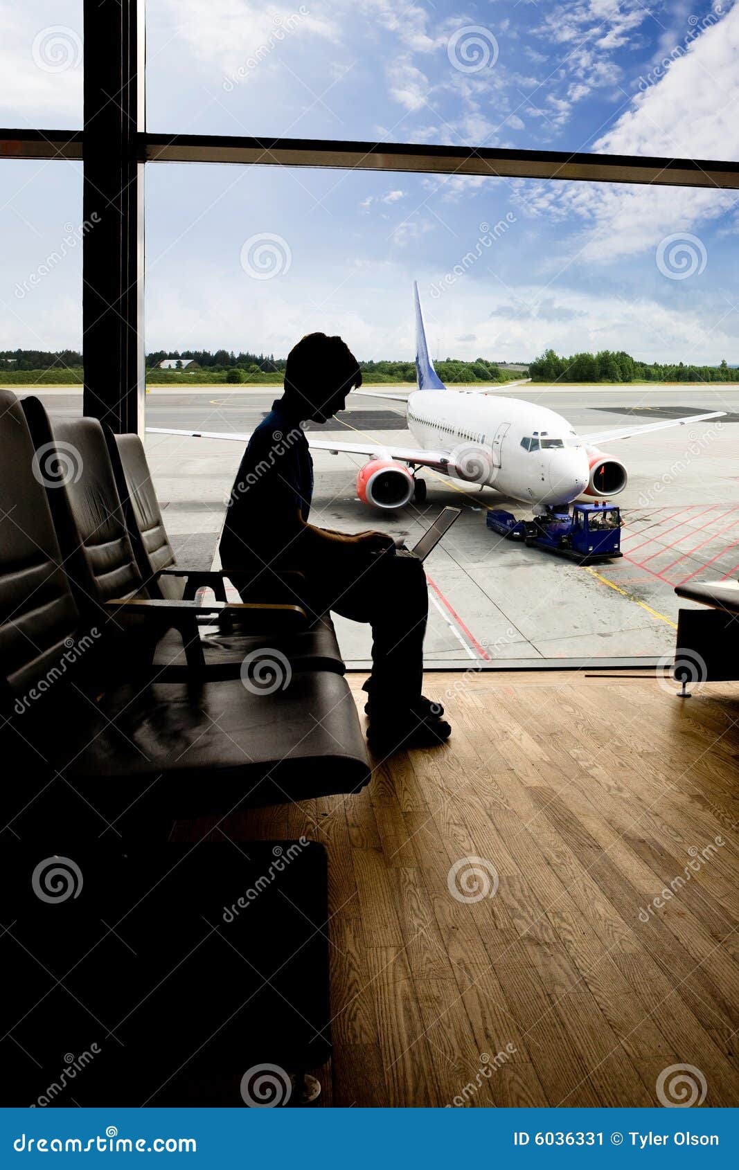 Airport Computer Work stock image. Image of travel, interior - 6036331