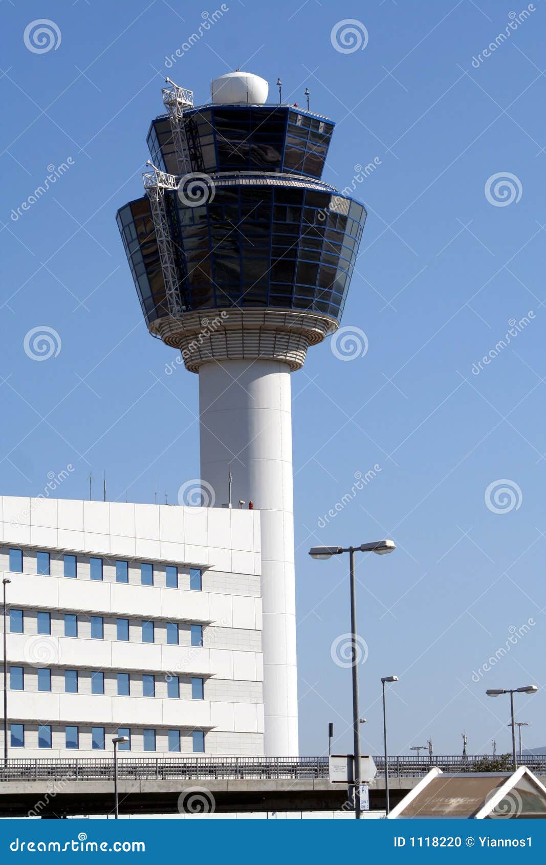 Airport Control Tower stock photo. Image of aviation, white - 1118220