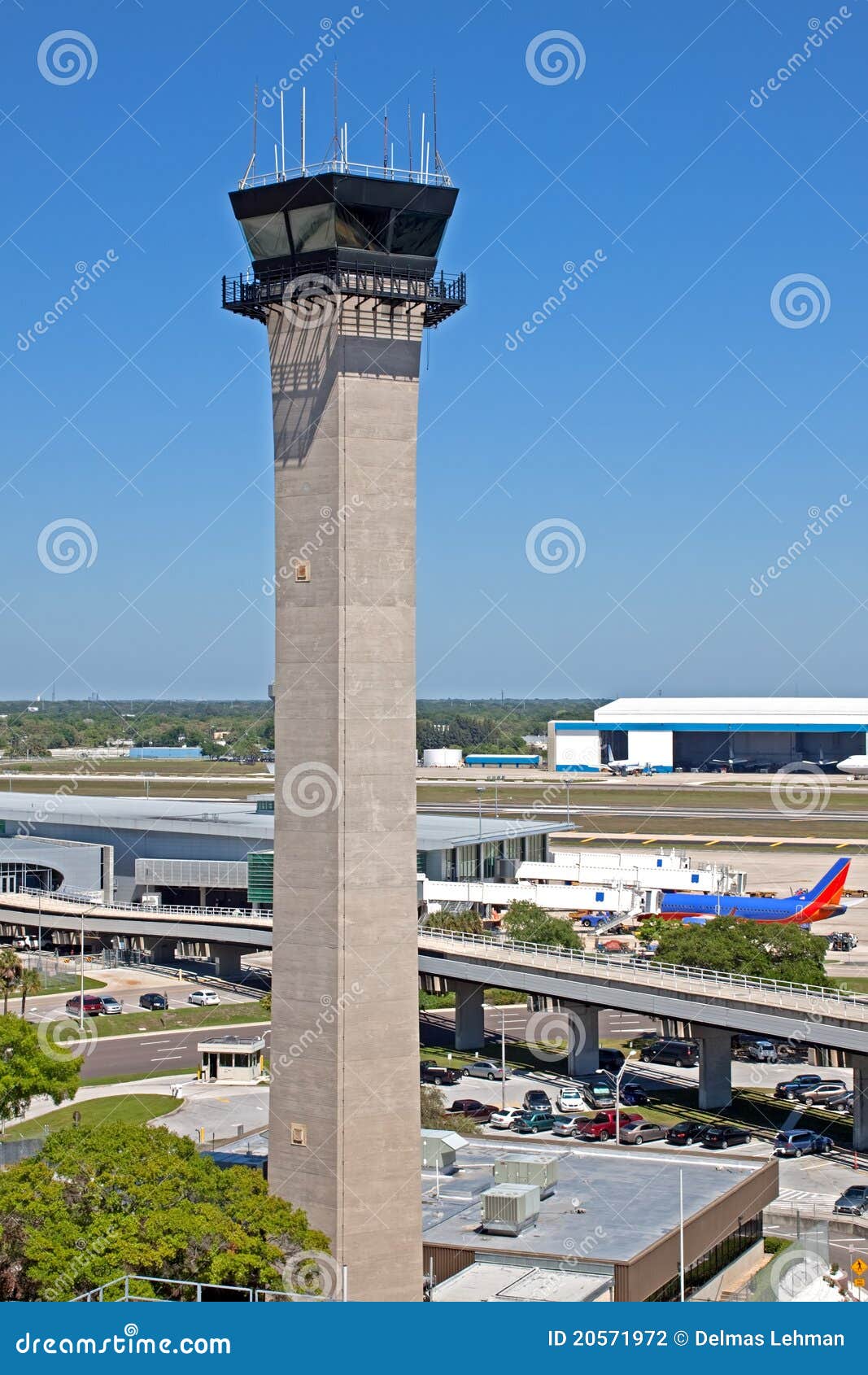 Airport Control tower stock photo. Image of security - 20571972