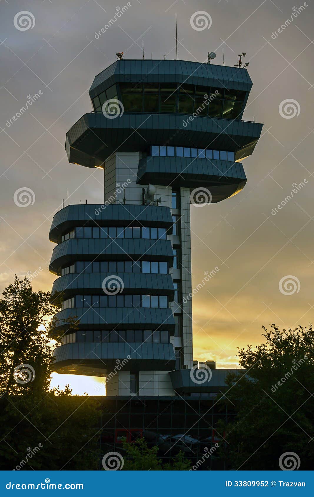 Airport control tower stock photo. Image of morning, airport - 33809952