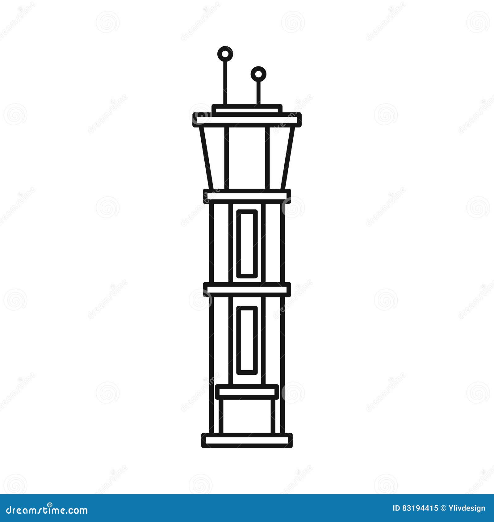 Airport Control Tower Stock Illustrations 940 Airport Control Tower ...