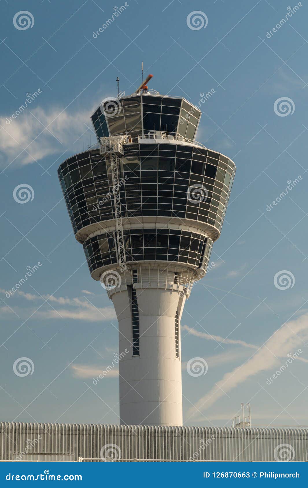 Airport Control Tower at Munich Airport, Germany Stock Image - Image of ...