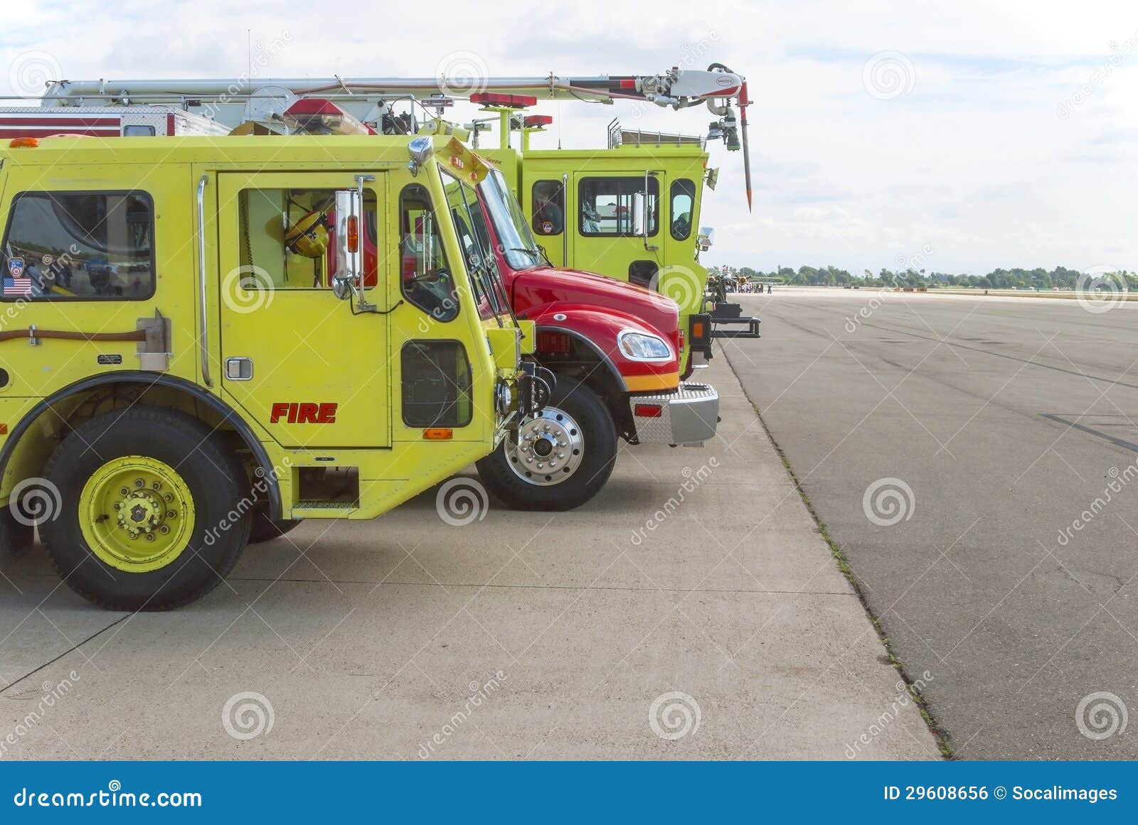 Airport Crash Tenders stock photo. Image of rescue, fire - 29608656