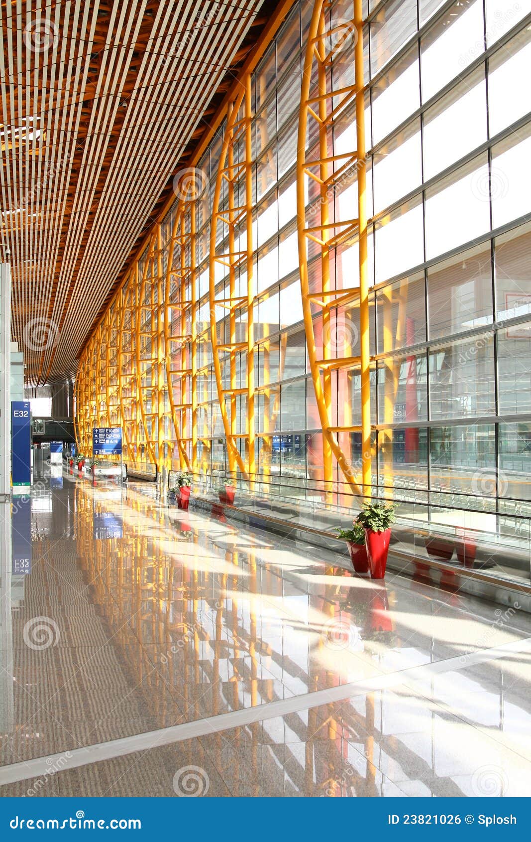 Airport Departure Area stock photo. Image of facilities - 23821026