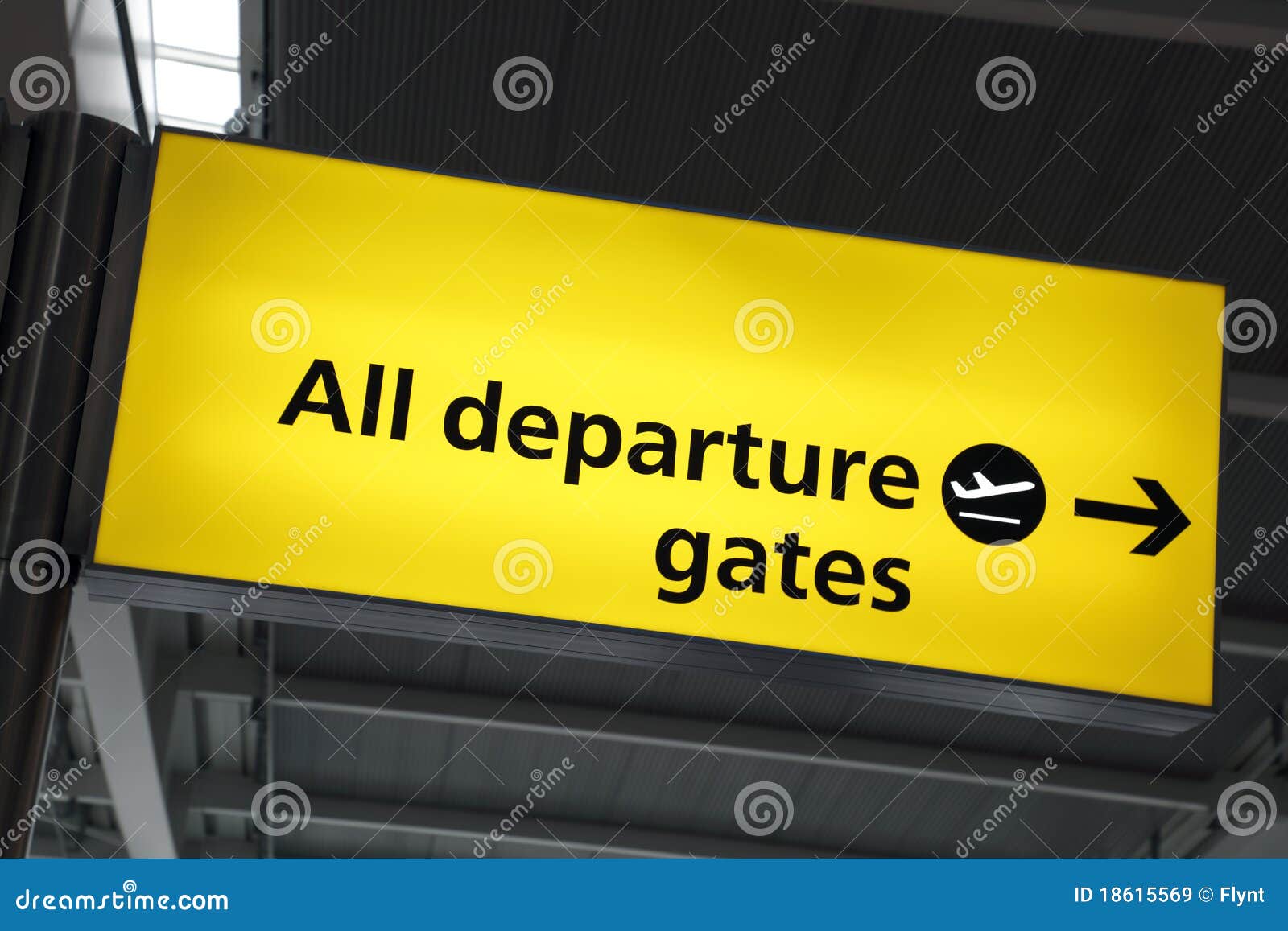 Airport Departure Gate Sign Stock Image - Image of electrical, gate ...