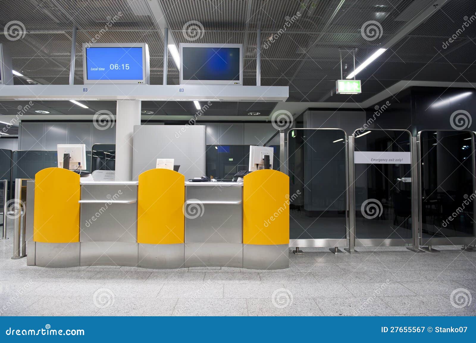 Airport departures gate stock image. Image of checking - 27655567