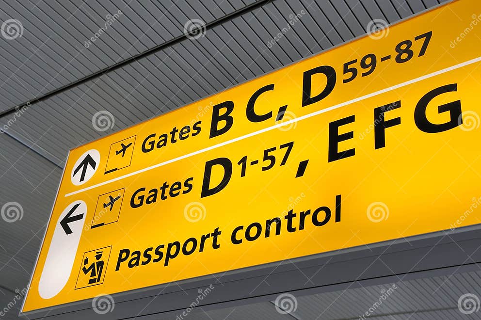Airport direction sign stock photo. Image of entrance - 7398108