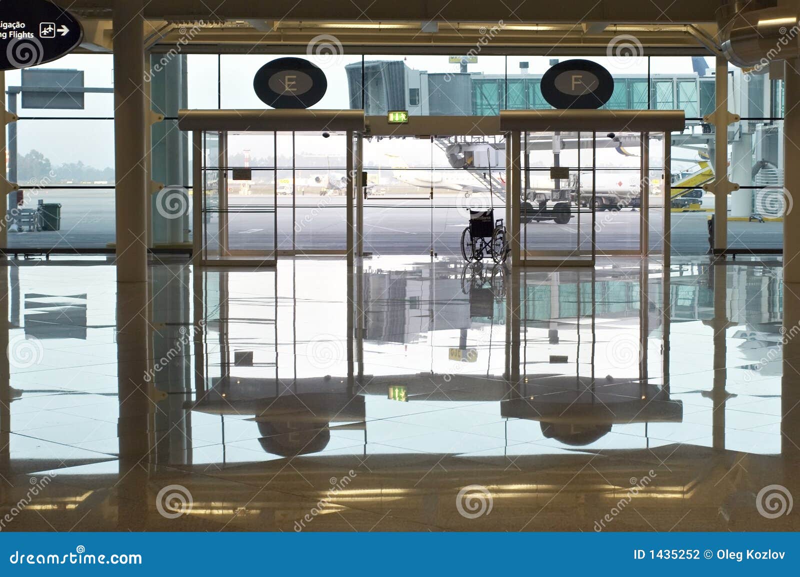 Airport doors stock photo. Image of floor, flight, invalid - 1435252