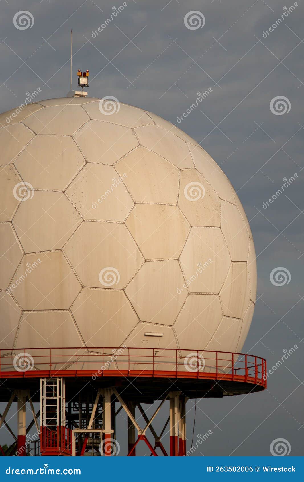 Airport Doppler Weather Tower Stock Photo - Image of weather, journey ...