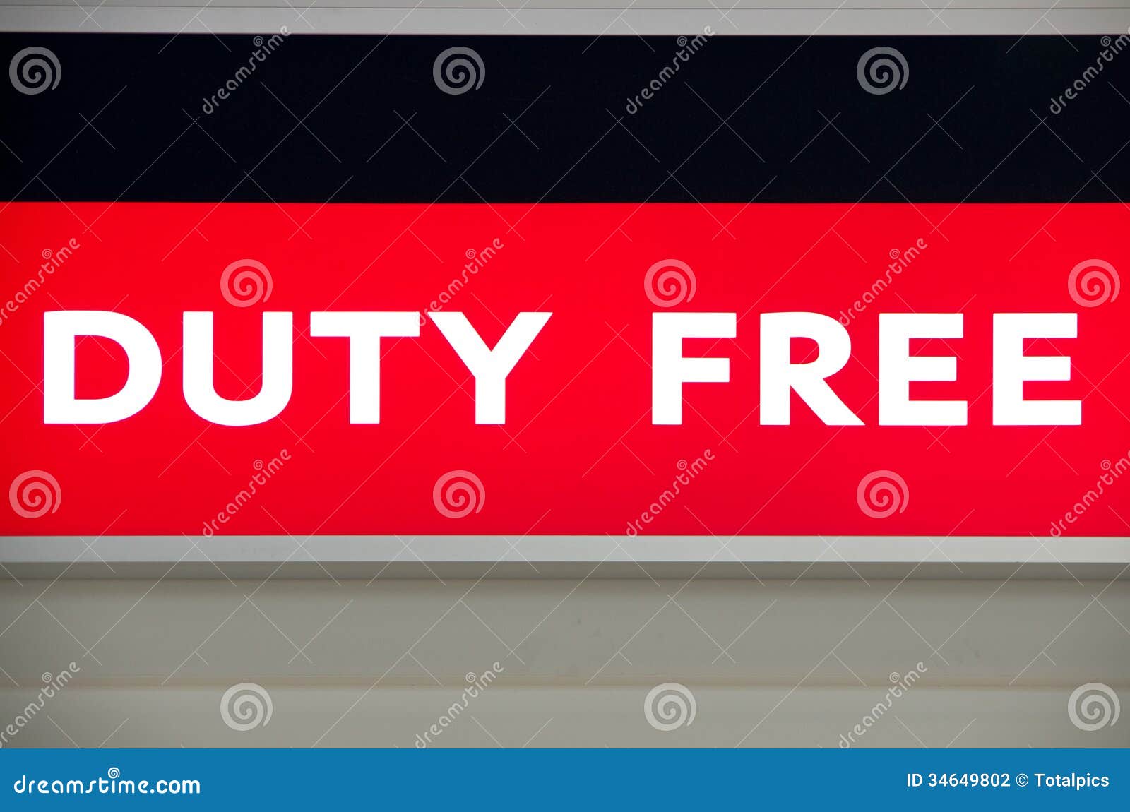 Airport Duty Free stock photo. Image of border, customs - 34649802