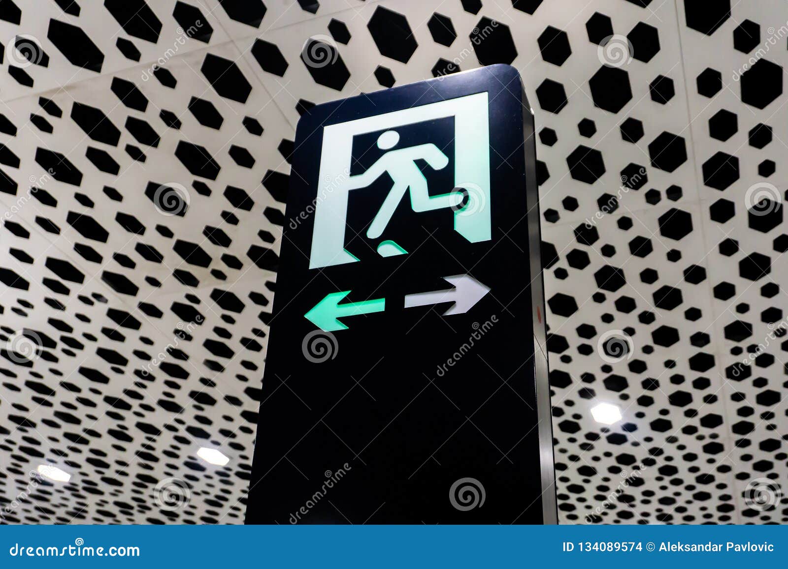 Airport Emergency Exit 2 stock photo. Image of display - 134089574