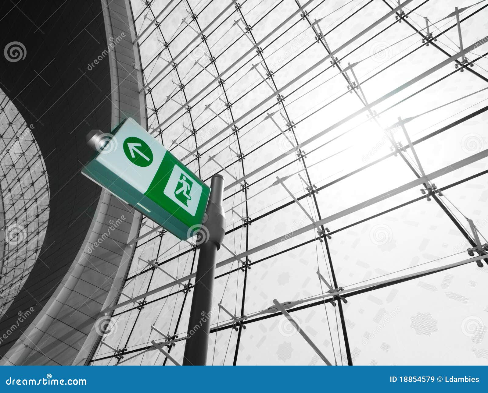 Airport exit sign stock image. Image of travel, transportation - 18854579