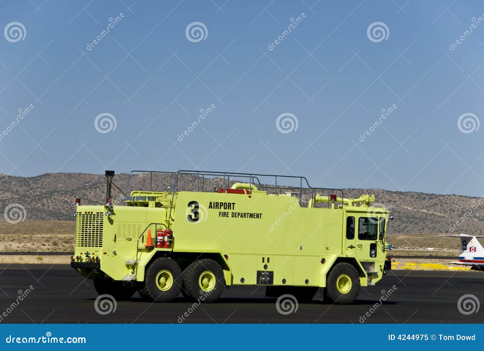 Airport fire engine stock image. Image of protecting, brigade - 4244975