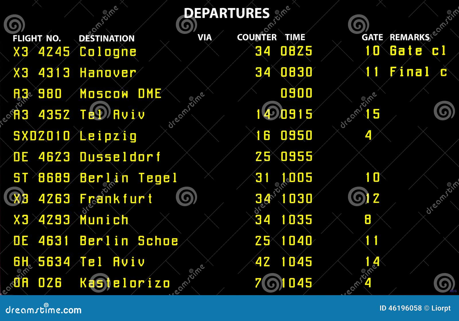 Airport flight board editorial stock photo. Image of departure - 46196058