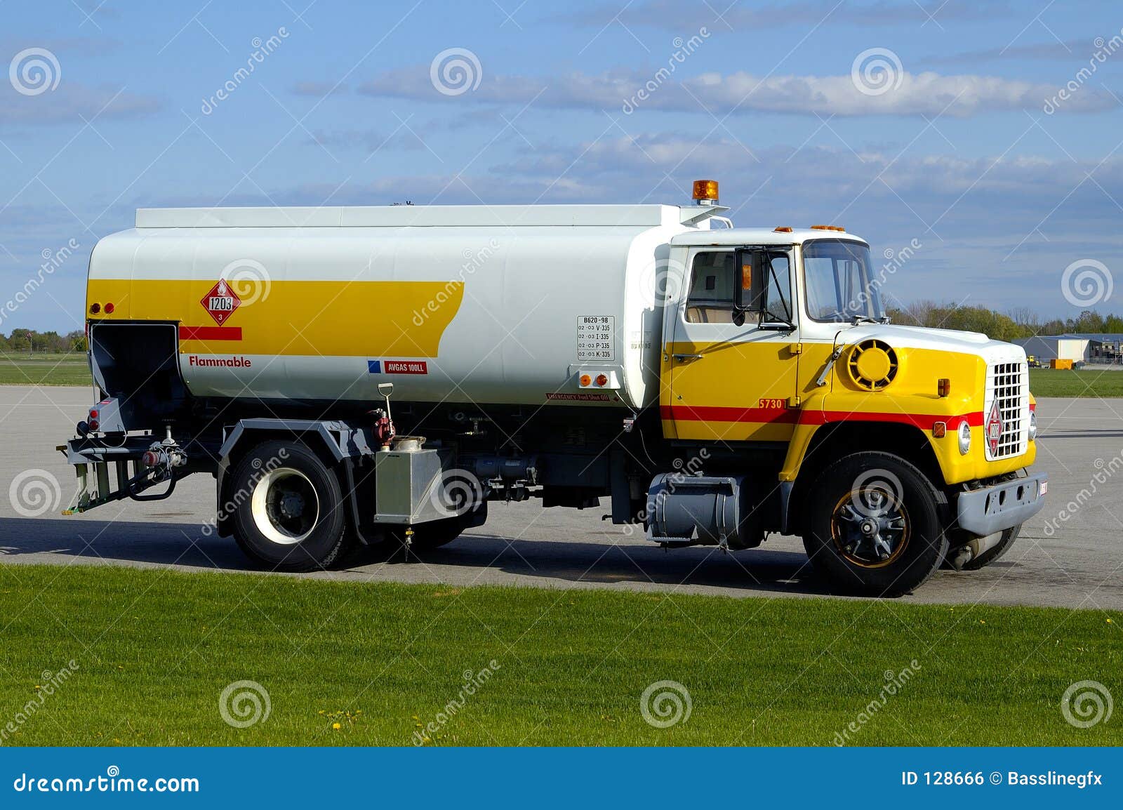 Airport Gas Truck w/Paths stock photo. Image of autos, truck - 128666