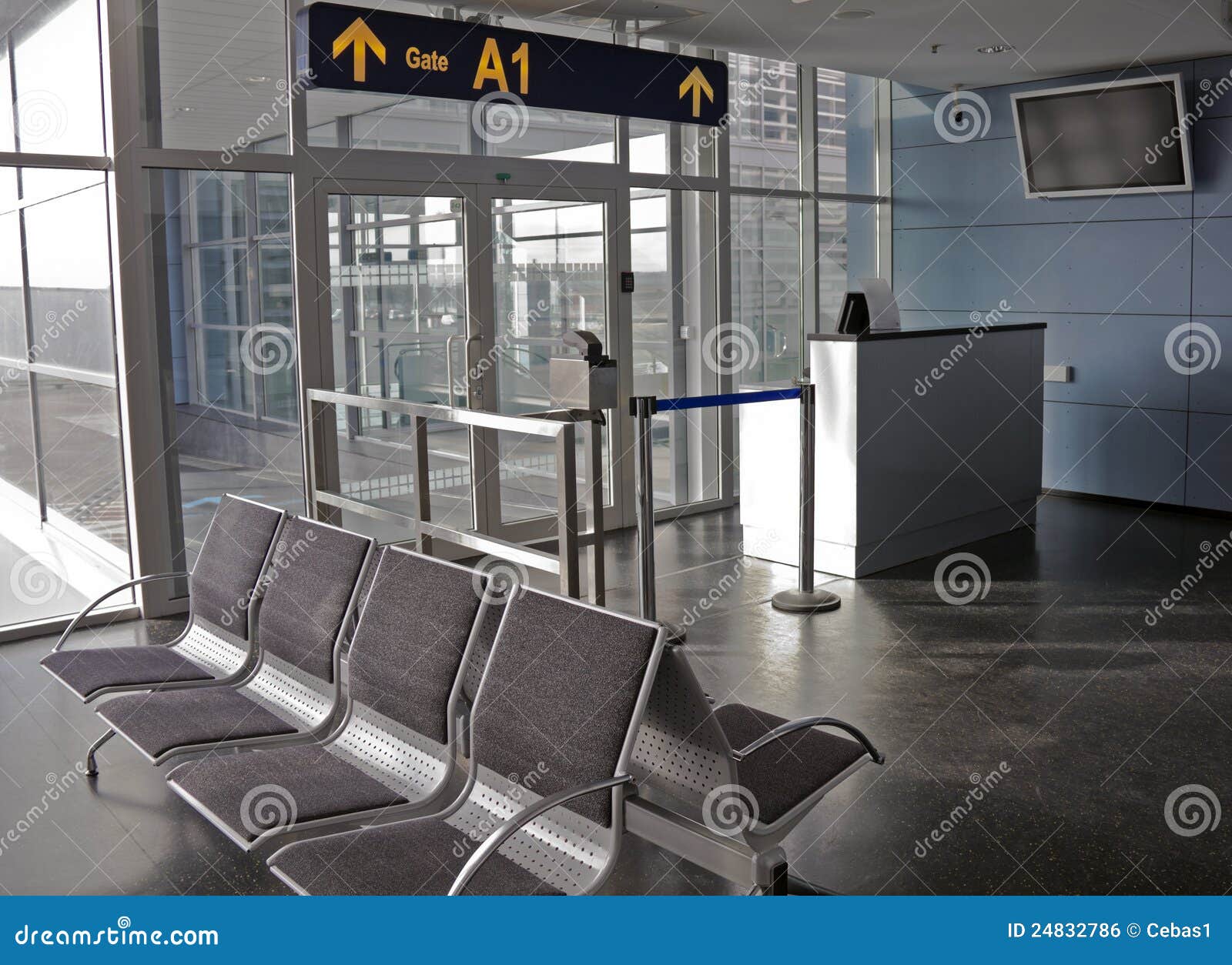 Airport gate stock photo. Image of business, departure - 24832786
