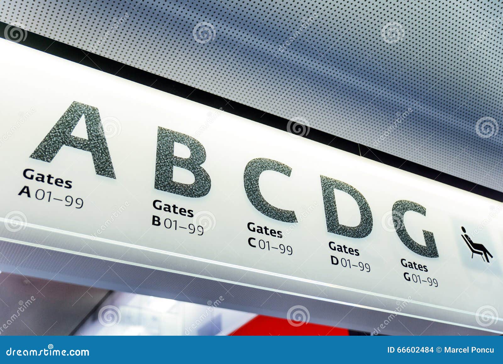 Airport gates sign stock photo. Image of destination - 66602484