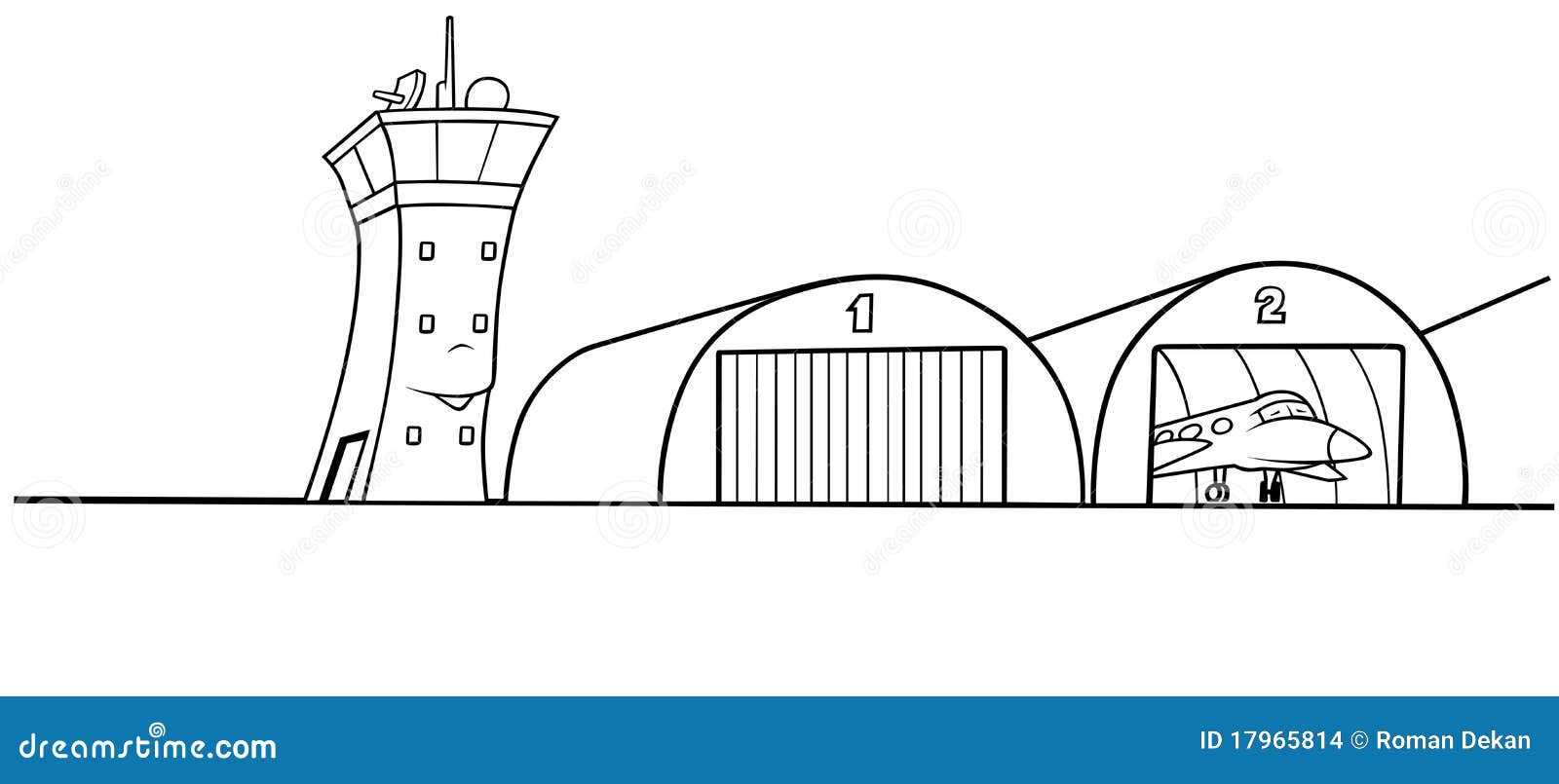 Air Traffic Control Tower Drawing