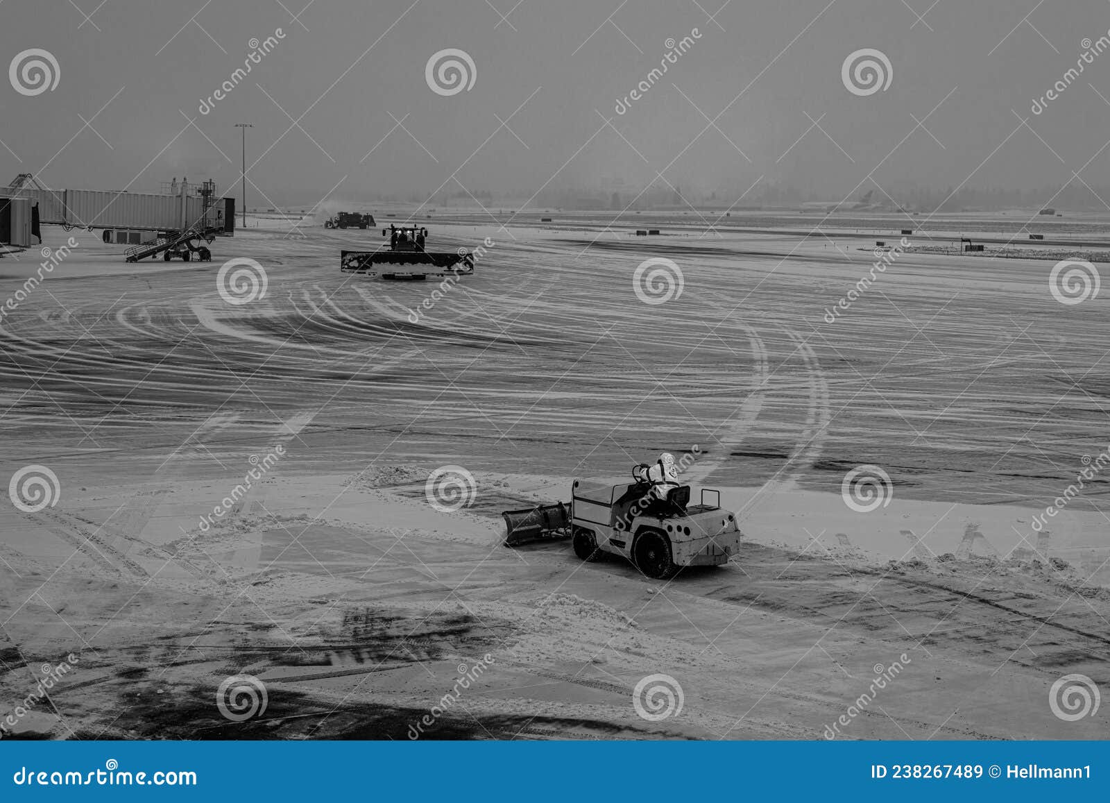 Airport with Heavy Snowfall Stock Image - Image of aviation, flying ...