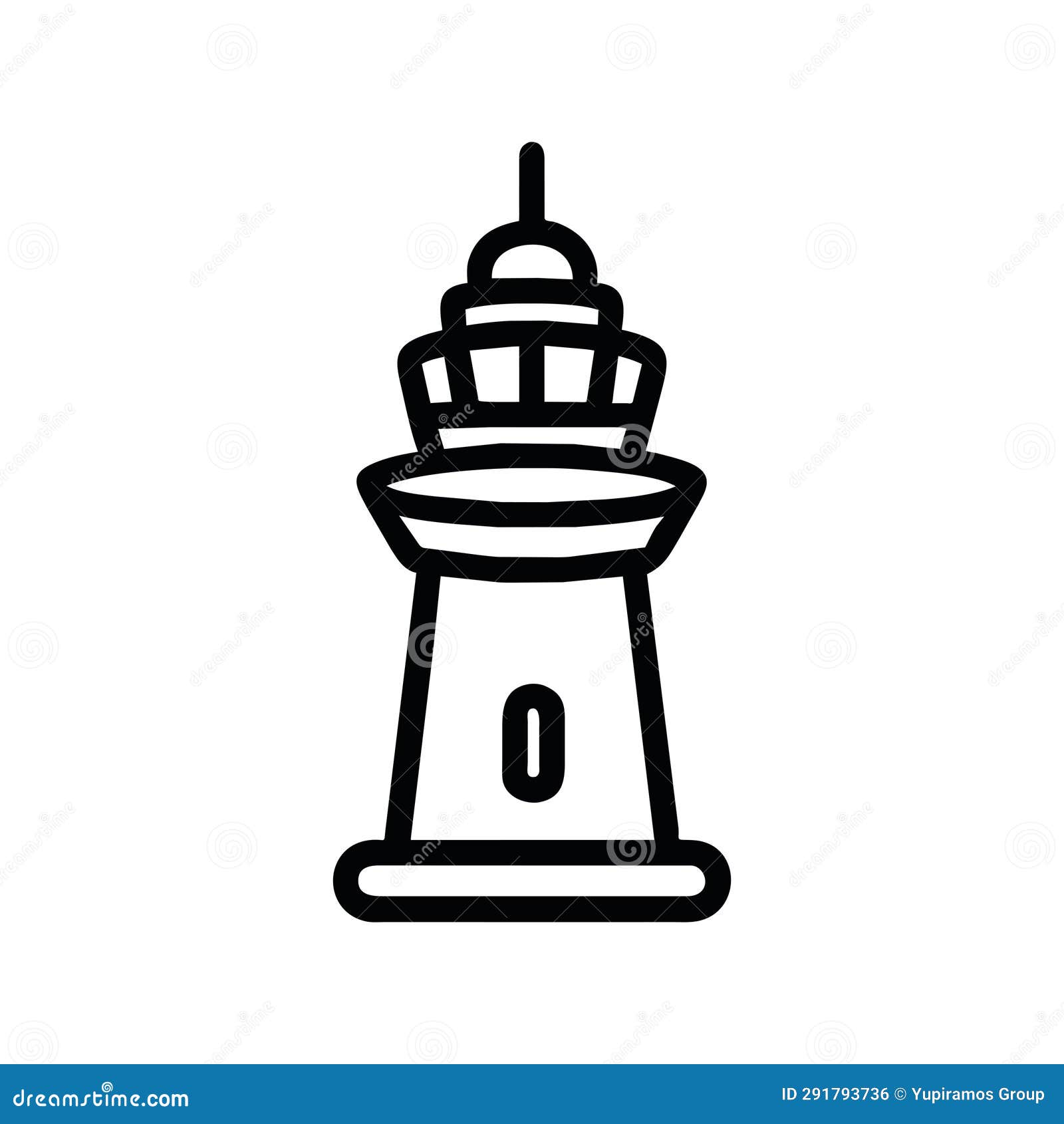 Airport Icon Control Tower Illustration Stock Illustration ...