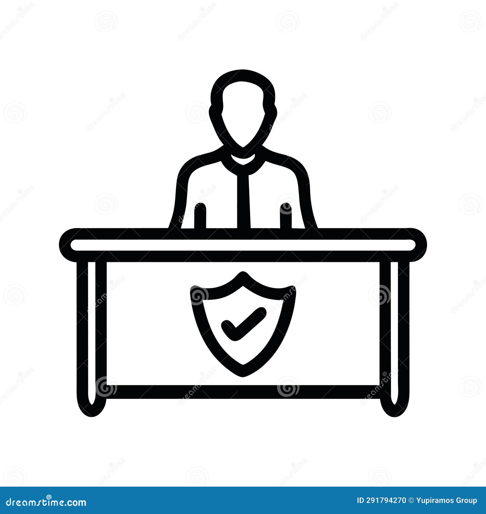 Airport Icon Security Check Stock Illustration - Illustration of vector ...