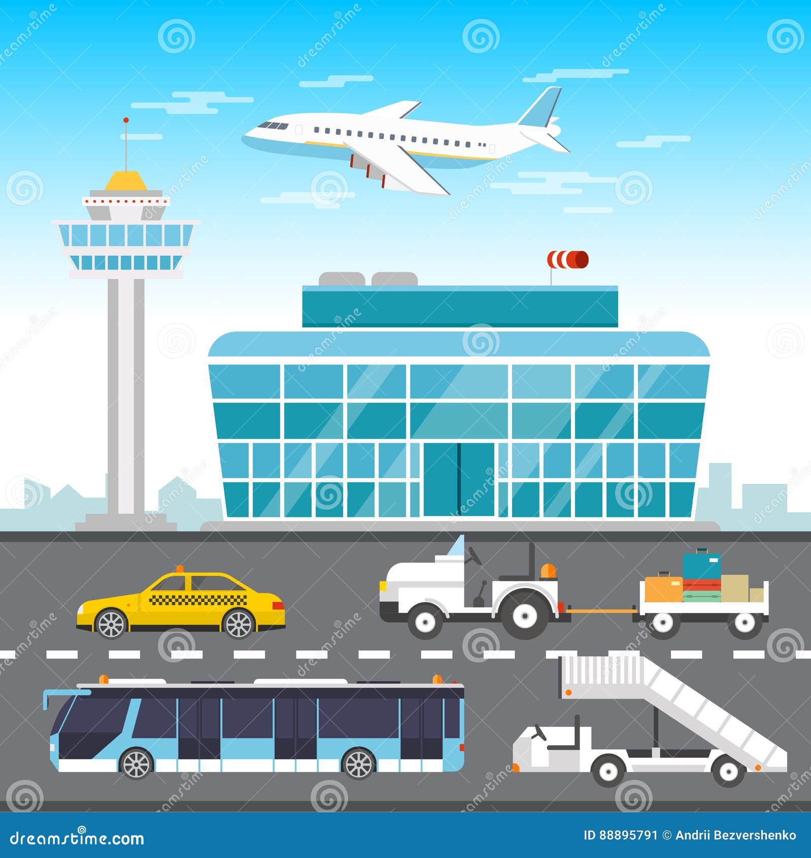 Airport Infographic Elements Stock Vector - Illustration of tourism ...
