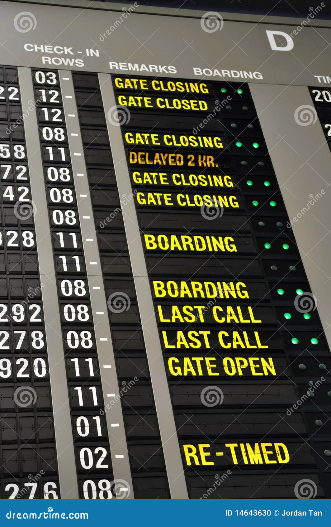 Airport information board stock photo. Image of open - 14643630