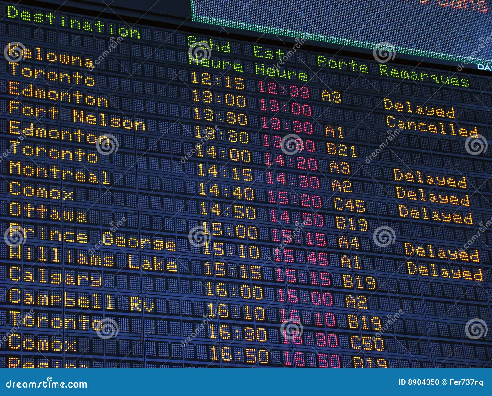 Airport information board stock photo. Image of transportation - 8904050