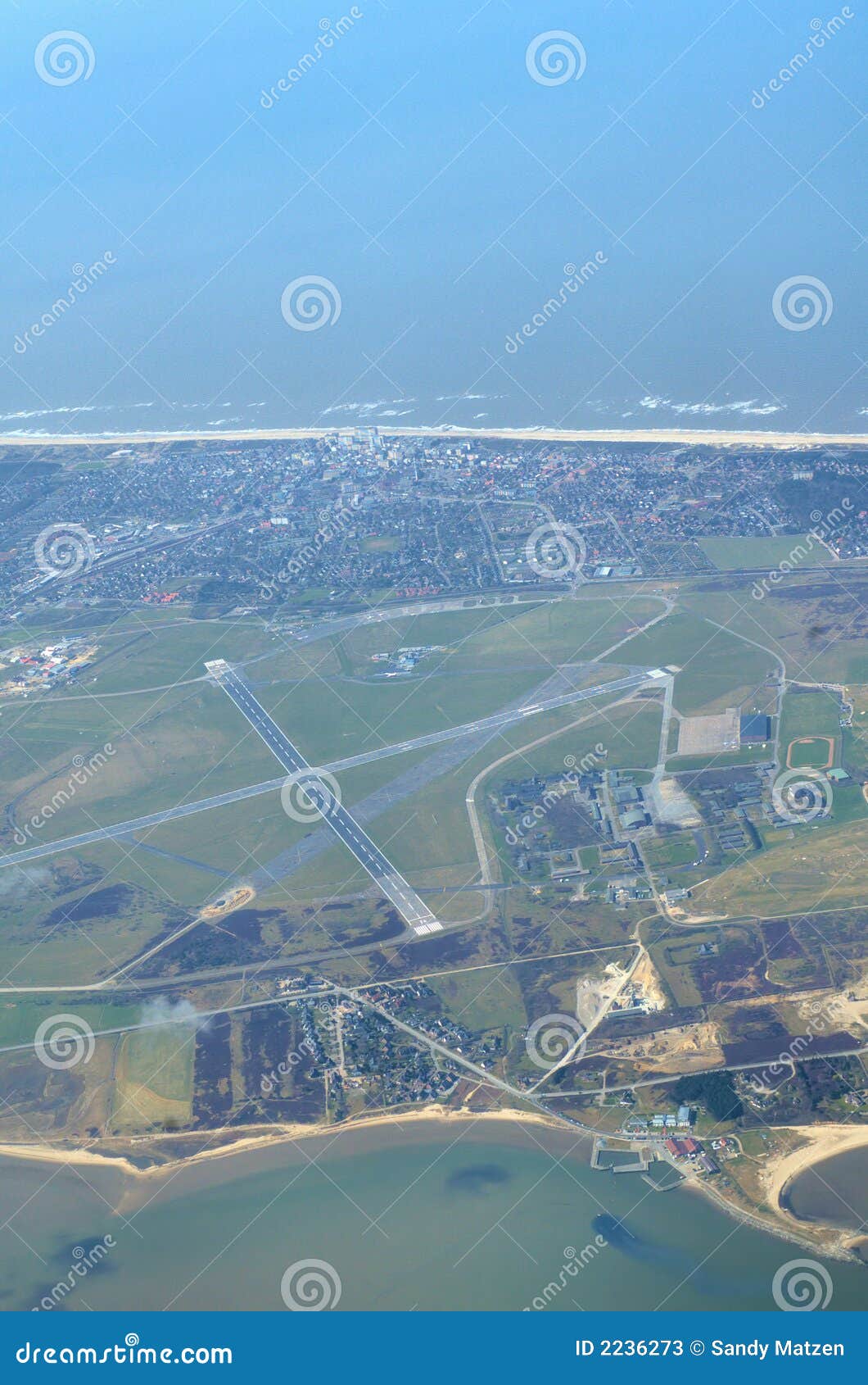 Airport on the island Sylt stock image. Image of coast - 2236273