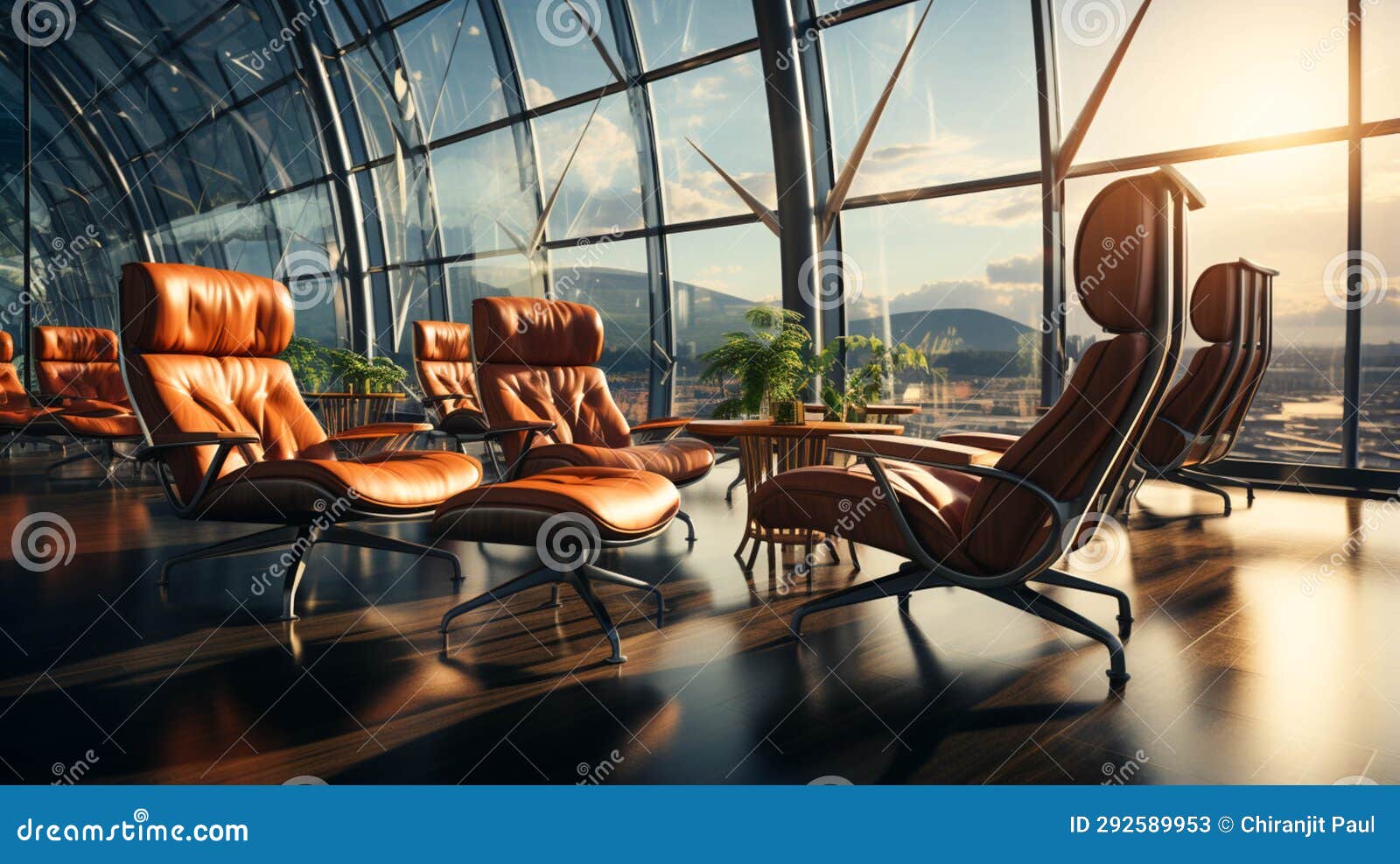 Airport Lounge with Table and Chairs Stock Image - Image of wait, room ...