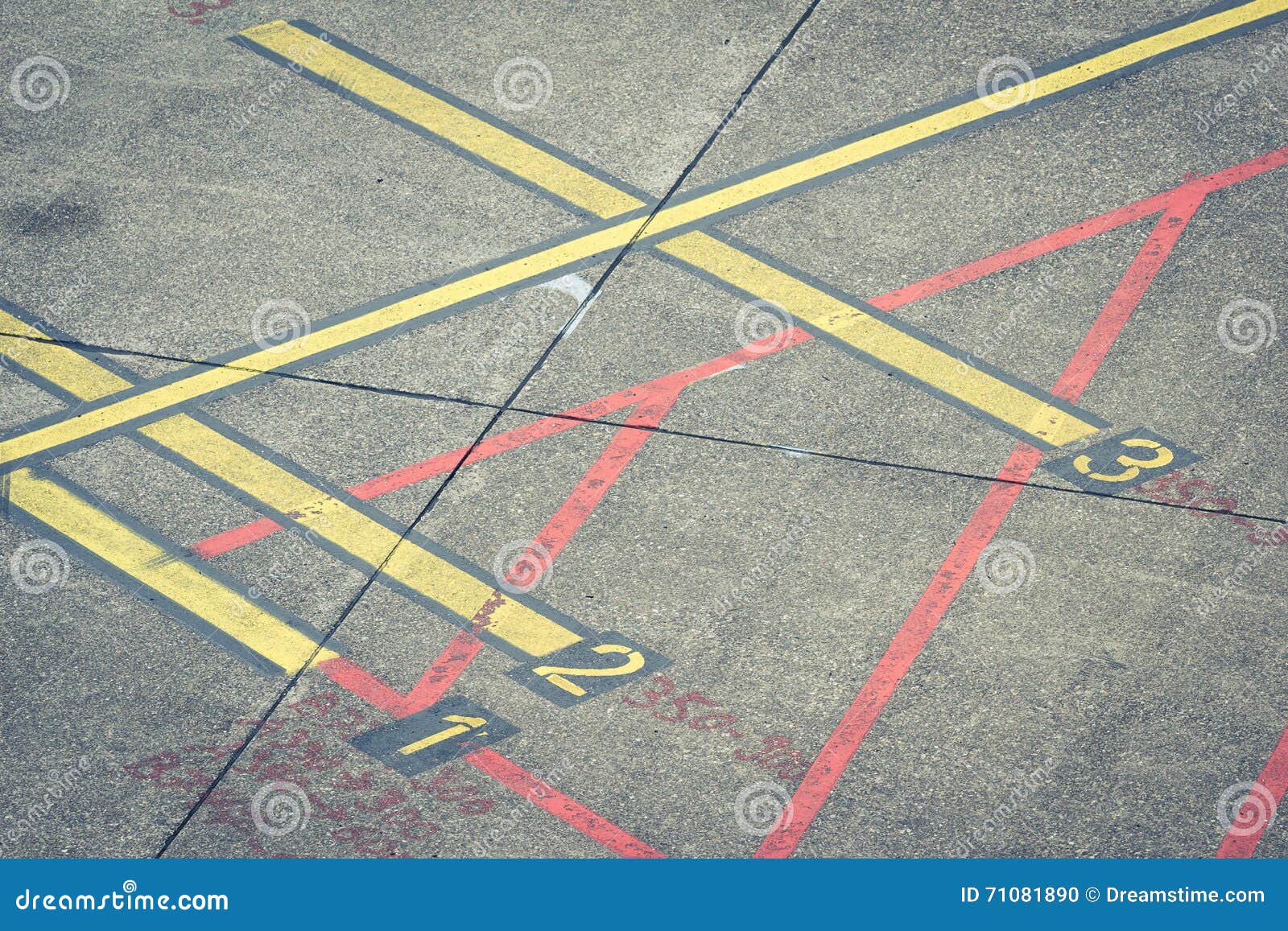 Airport markings stock photo. Image of airplane, turbine - 71081890