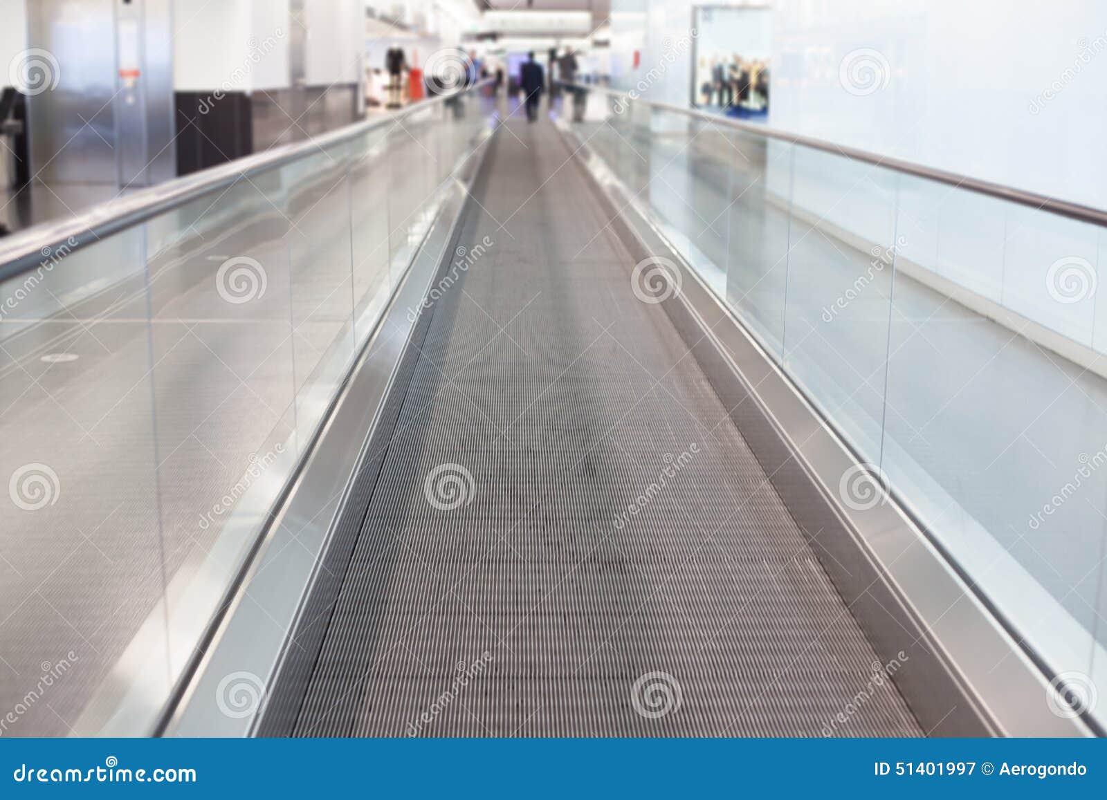 Airport moving walkway stock image. Image of motion, departure - 51401997