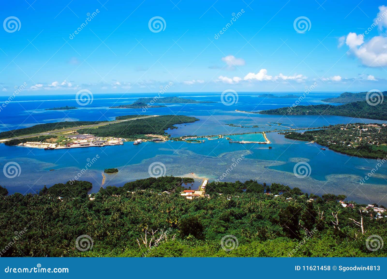 Airport on Pohnpei Island, Micronesia Stock Photo - Image of nature ...