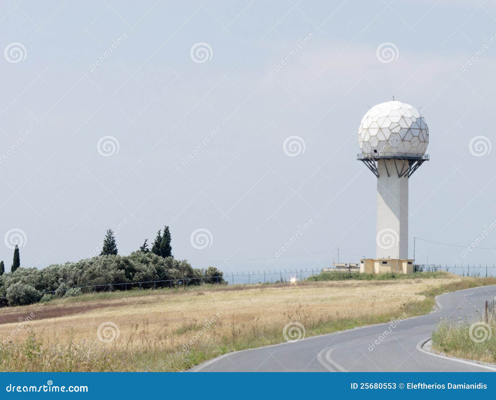 Airport Radar stock image. Image of command, safety, building - 25680553
