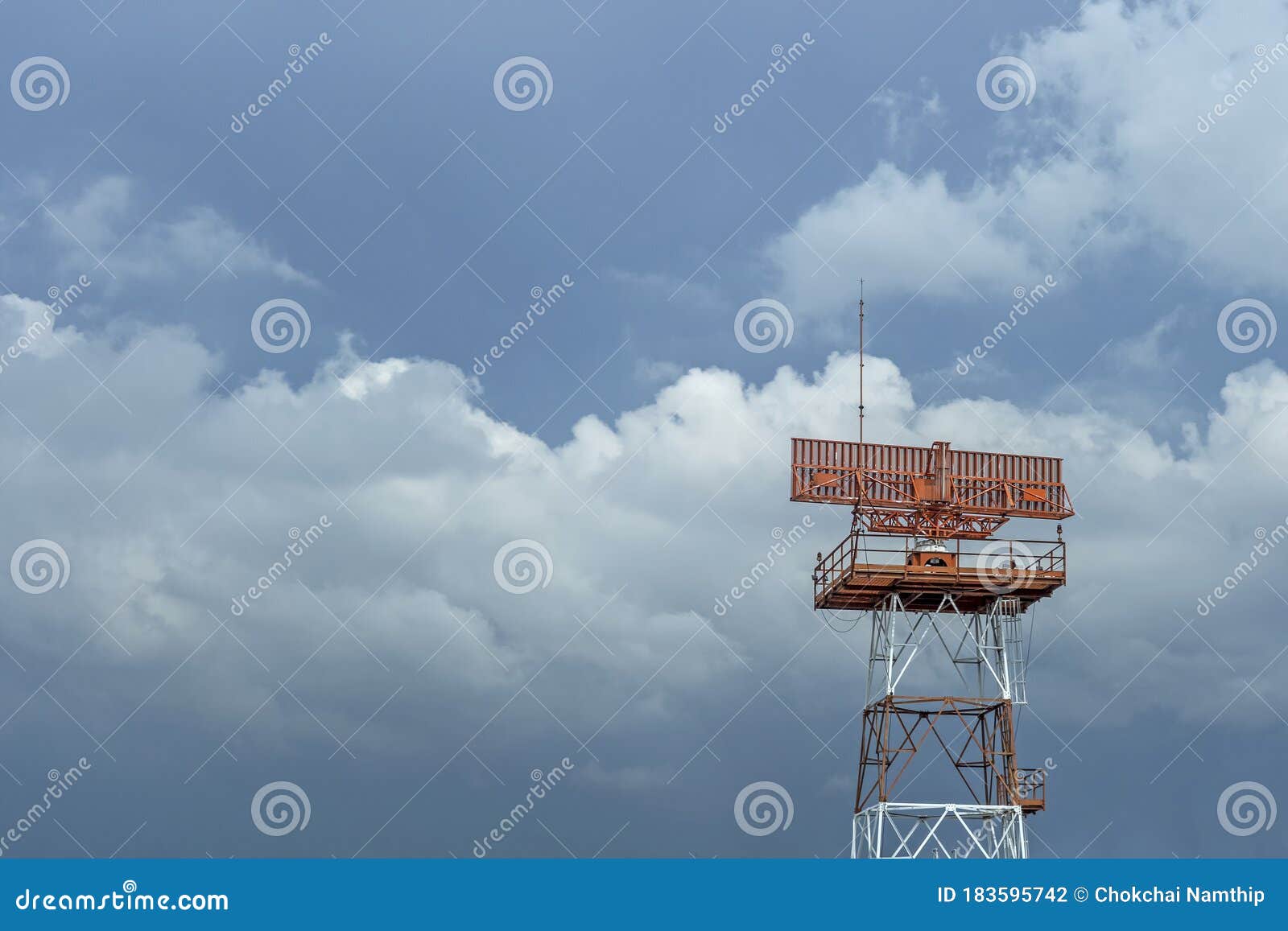 Airport Radar Tower And Antenna Stock Image | CartoonDealer.com #59988769