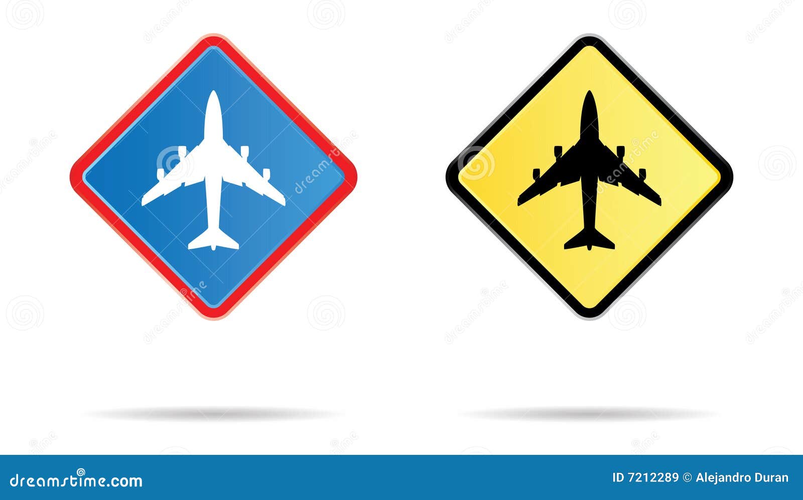 Airport road sign stock vector. Illustration of information - 7212289