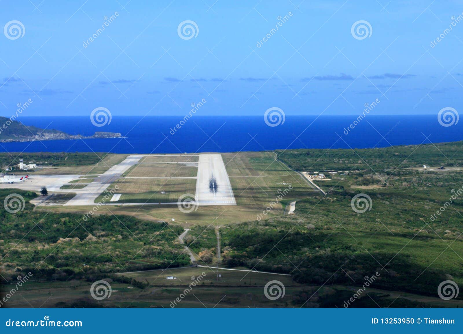 Airport runway stock photo. Image of island, opration - 13253950