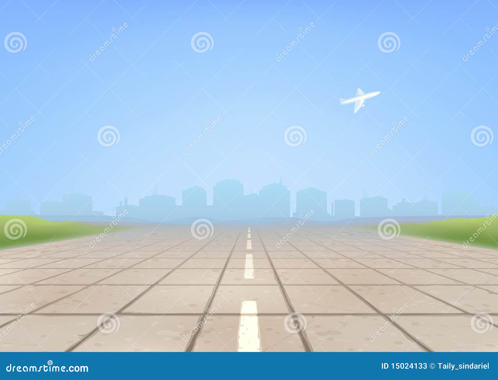 Airport runway stock vector. Illustration of future, freedom - 15024133