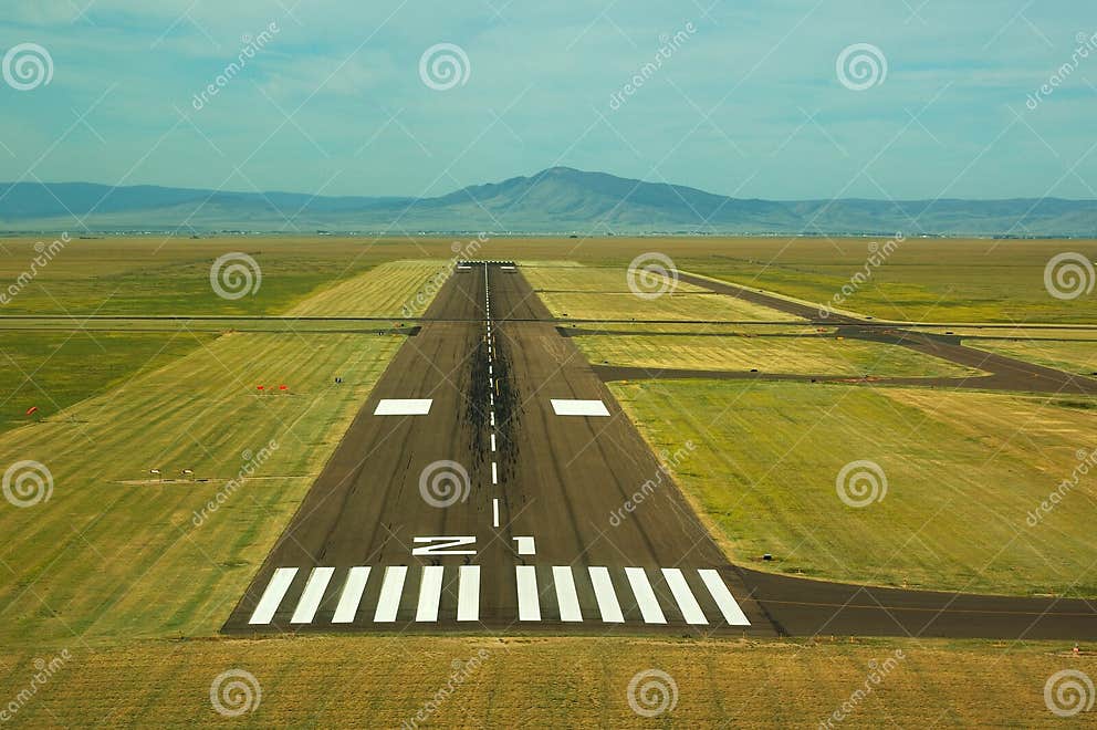 Airport Runway stock image. Image of wyoming, airfield - 19377771