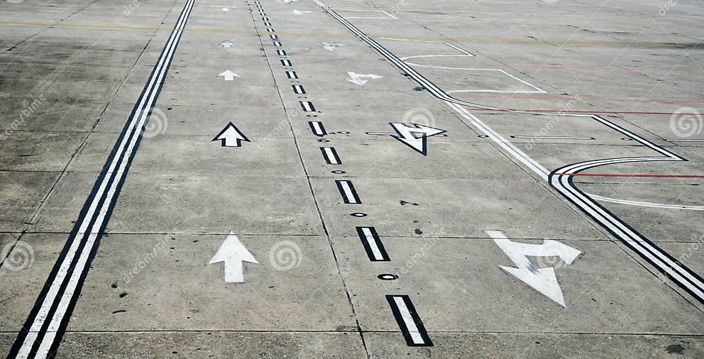 Airport runway stock image. Image of direction, indicator - 22764547